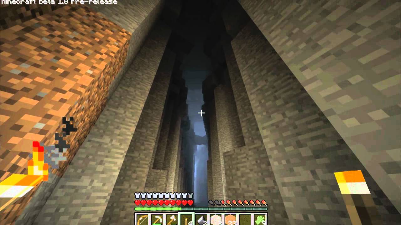 Minecraft Underground Ravine - YouTube