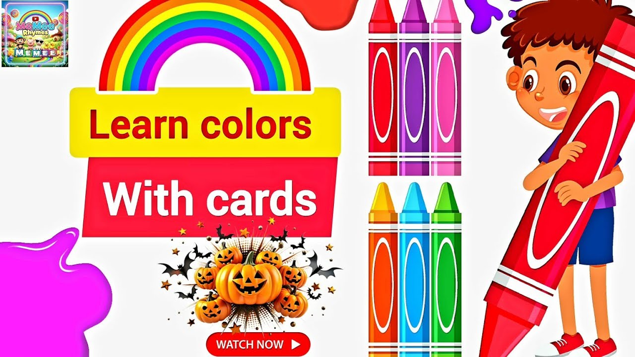 Learn Colors With Flash Cards | Basic Colors for Kids (Red, Blue ...