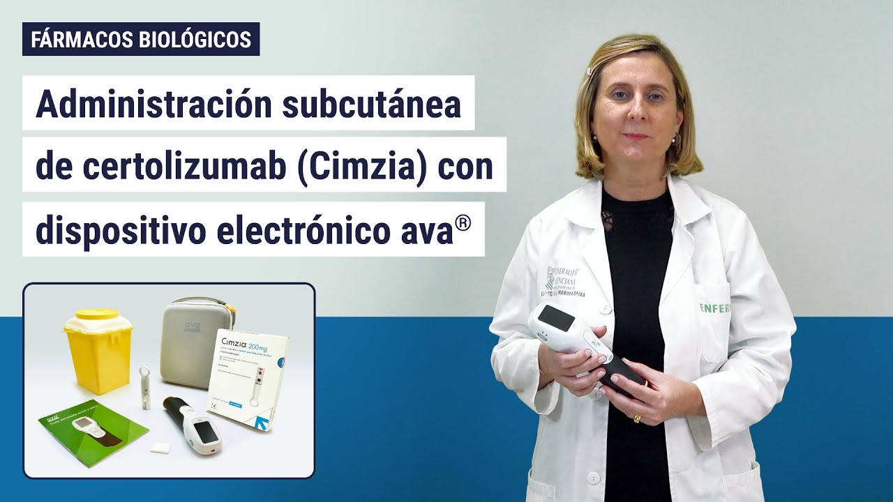 Administración subcutánea de certolizumab (Cimzia) con dispositivo ...