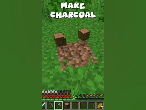 How to Make Charcoal in Minecraft Survival! 😎😎 #shorts - YouTube