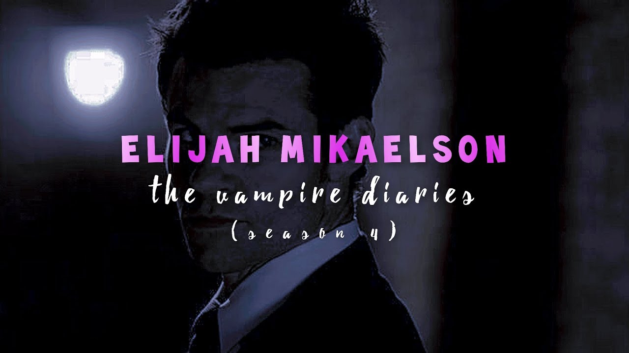 Elijah Mikaelson - season 4 scene pack | The Vampire Diaries - YouTube