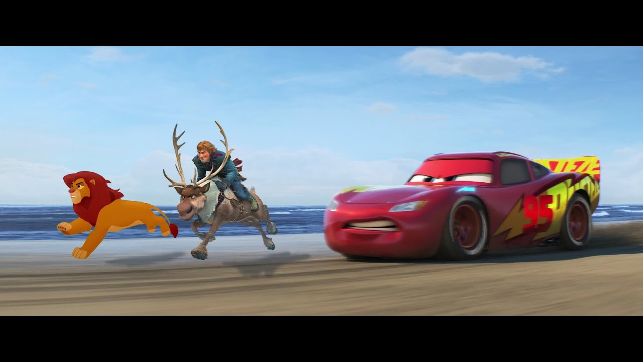 Disney & Others meets Cars 3 - Training on Fireball Beach - YouTube