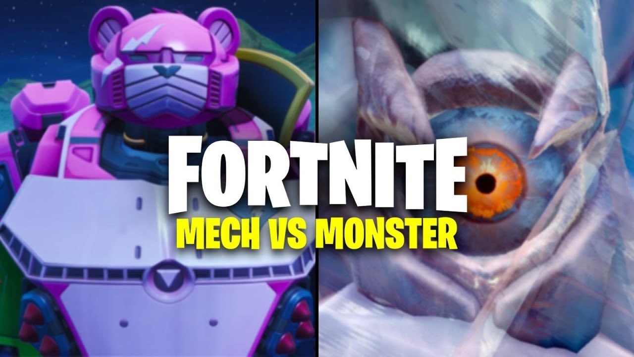 Fortnite Mech vs Monster FULL FIGHT! | Live Fortnite Event | Fortnite ...