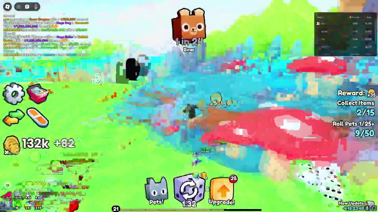 playing pet sim rng until i get a 1/100k.... - YouTube