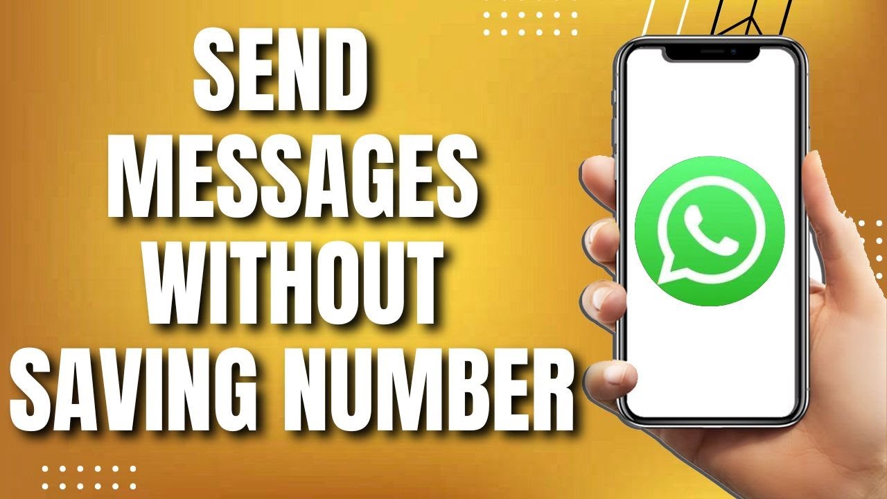 How To Send Whatsapp Messages Without Saving Number (EASY) - YouTube