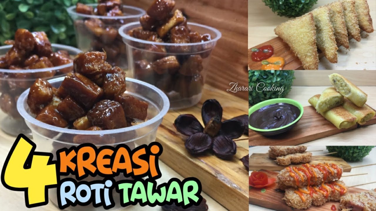 4 KREASI ROTI TAWAR MUDAH DAN CEPAT - COCOK UNTUK IDE JUALAN YANG ...