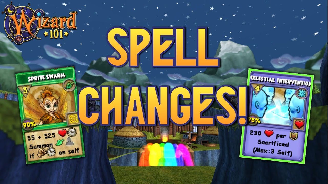 Wizard101: Sprite Swarm & Celestial Intervention Changes! - YouTube