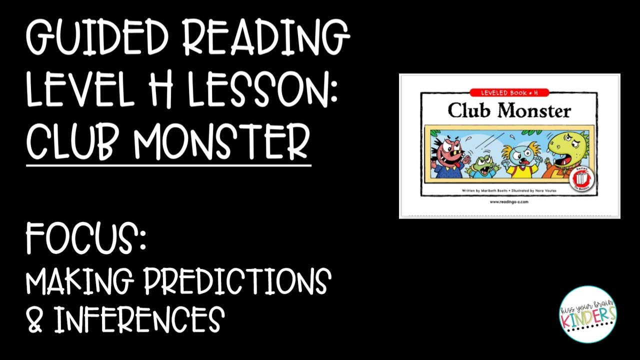 Guided Reading Level H Lesson: Club Monster - YouTube