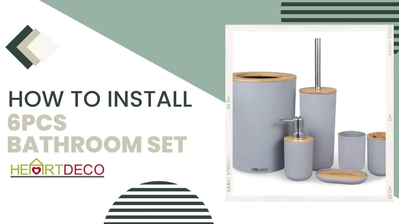 HOW TO INSTALL - 6PC Bathroom Accessories Set - YouTube