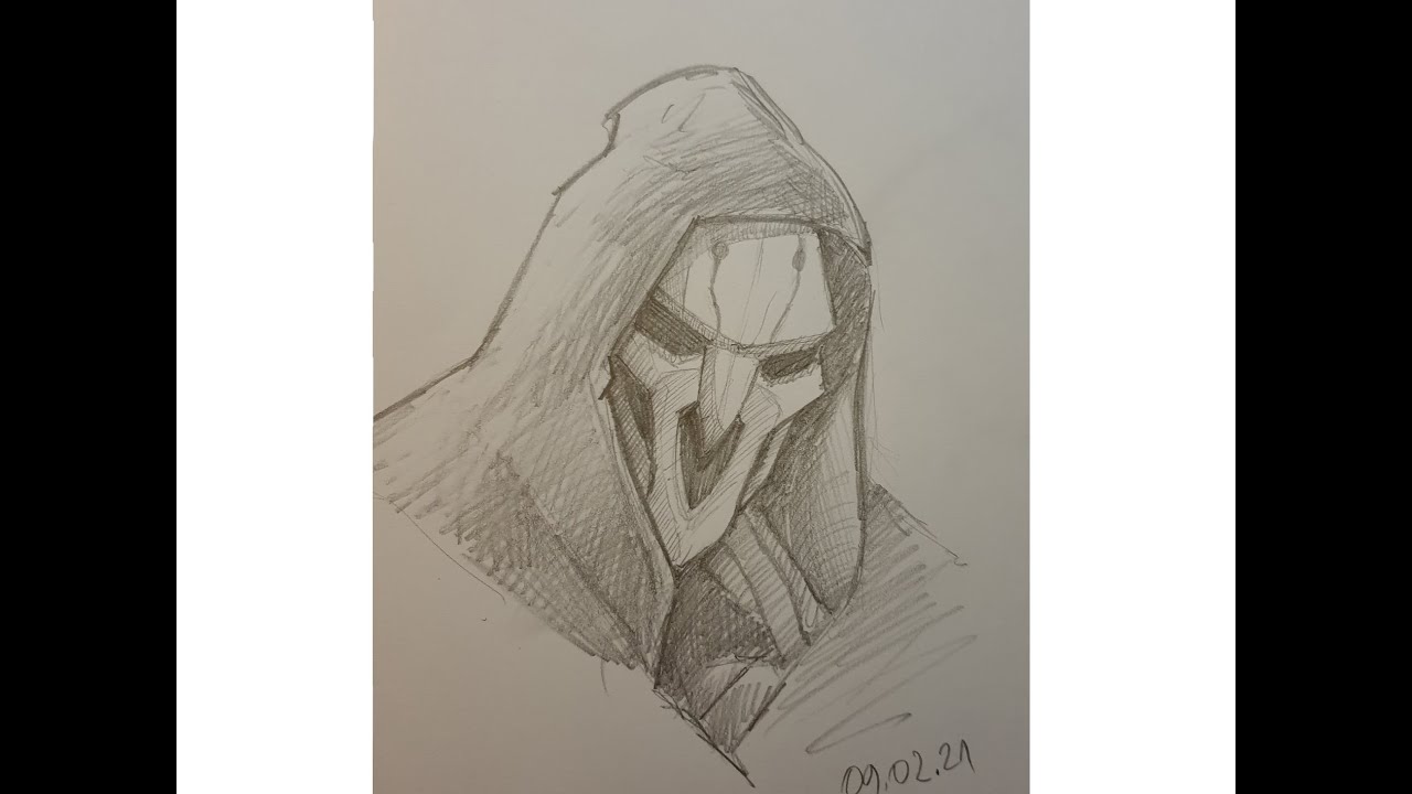 How to Draw Reaper Overwatch - YouTube