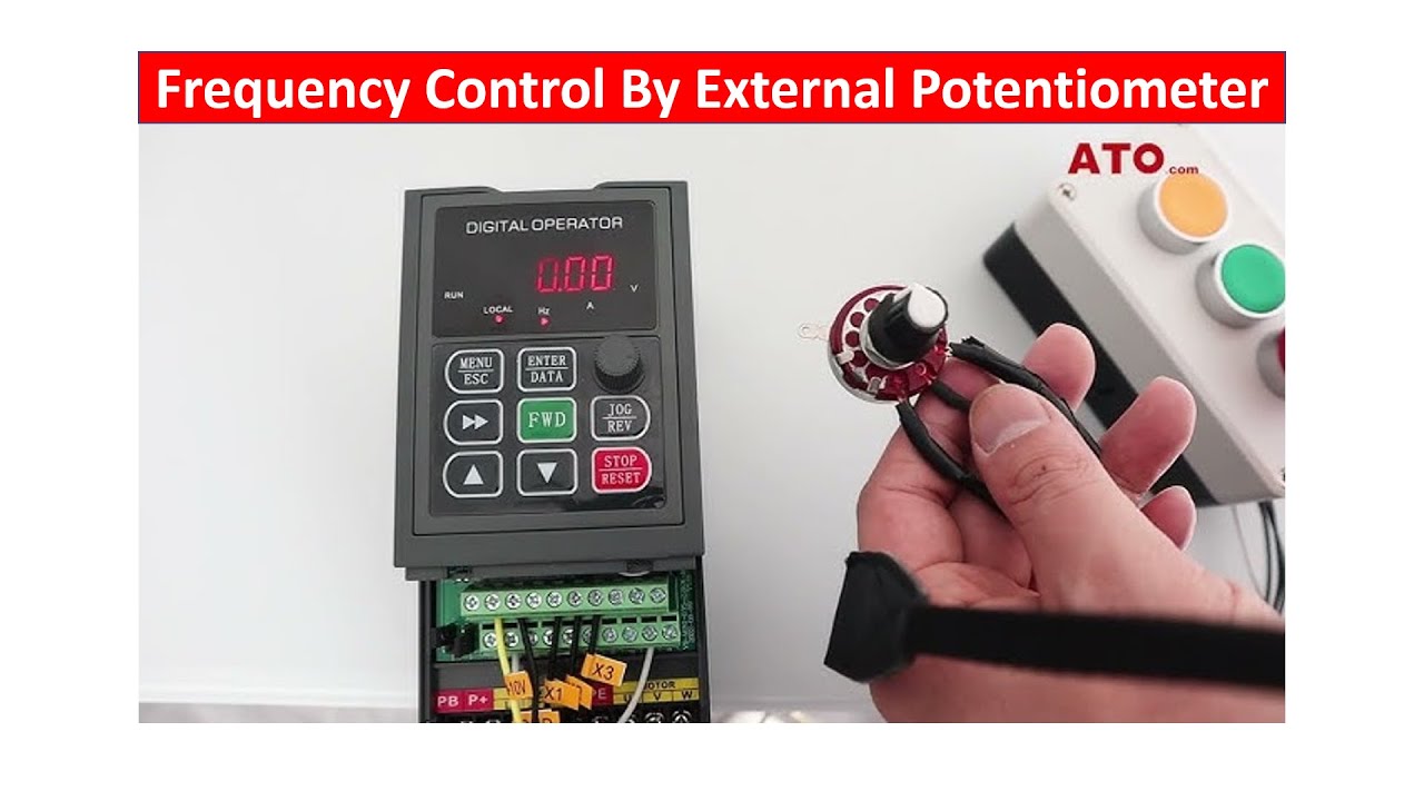 SINEE VFD Frequency Control by External Potentiometer | Analog Speed ...