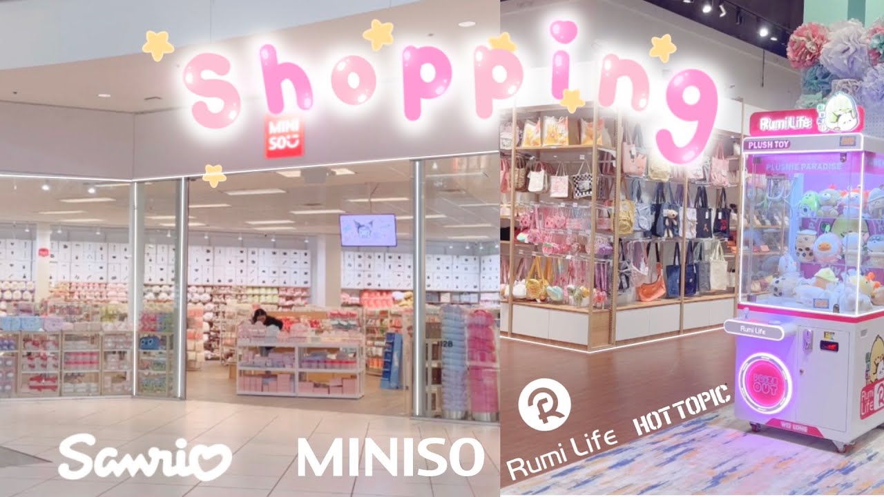 ♡Korean/Japanese store shopping tour♡ + Haul // Lots of Sanrio and ...
