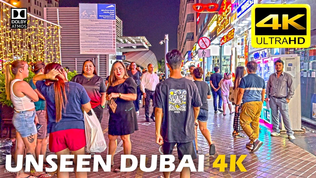 🇦🇪 Explore Al Rigga Dubai at Night 4K | Mini Manila & City Streets ...