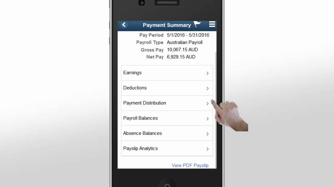 PeopleSoft Global Payroll Fluid Payslip - YouTube