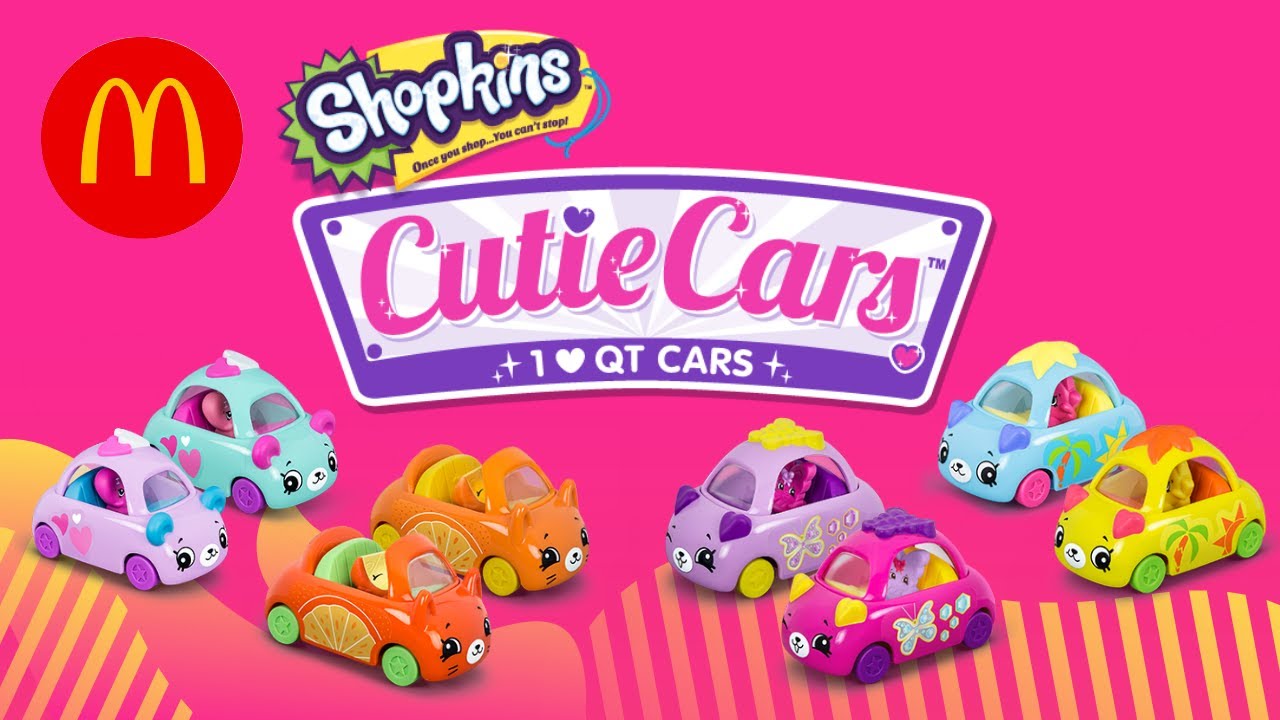 Unboxing 2019 McDo Happy Meal Cutie Cars Shopkins collect all 8 toys ...