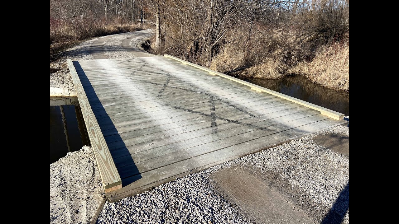 OldGuyDIY $60 Wooden Bridge Curb Raised Edge Treated 2x6 Wood On 12 ...