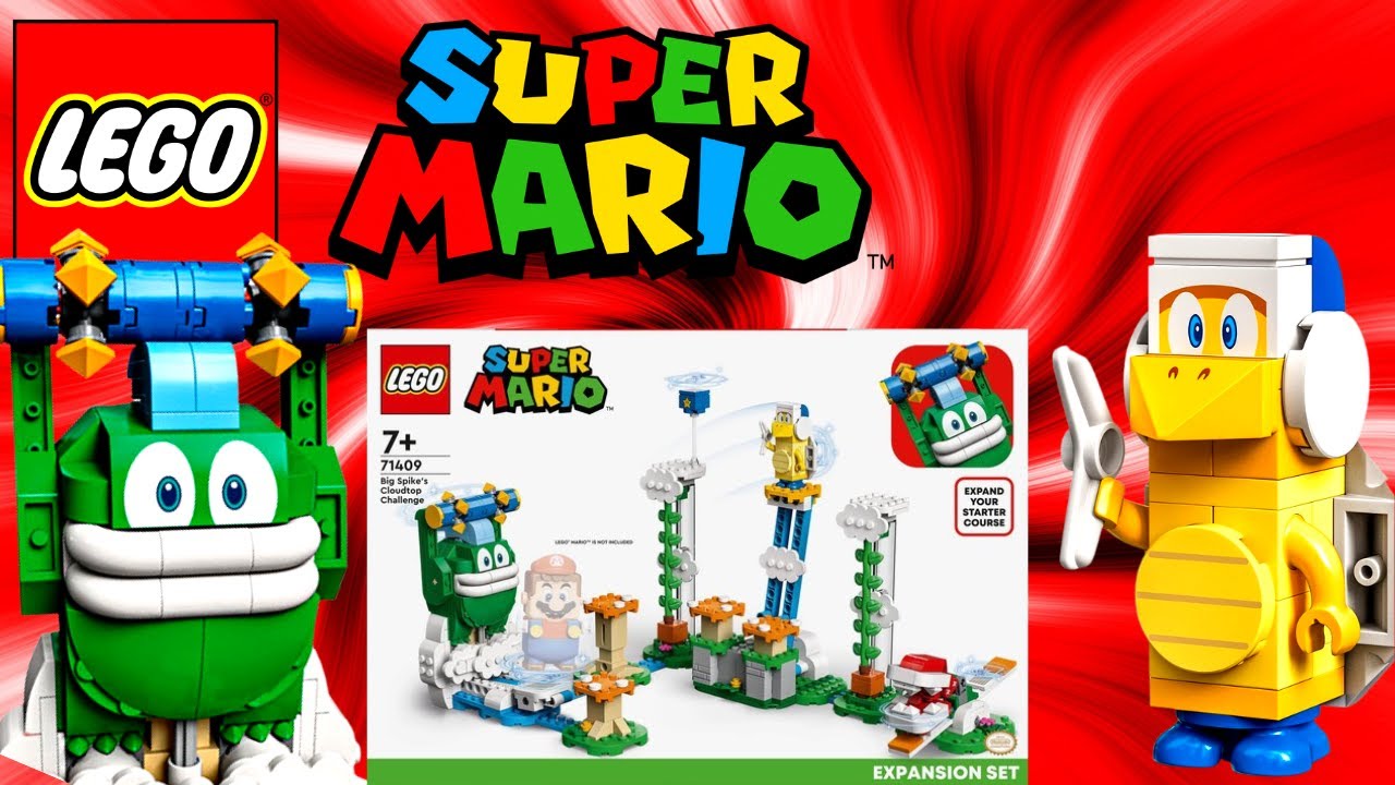 LEGO SUPER MARIO 71409 BIG SPIKE'S CLOUDTOP CHALLENGE - YouTube