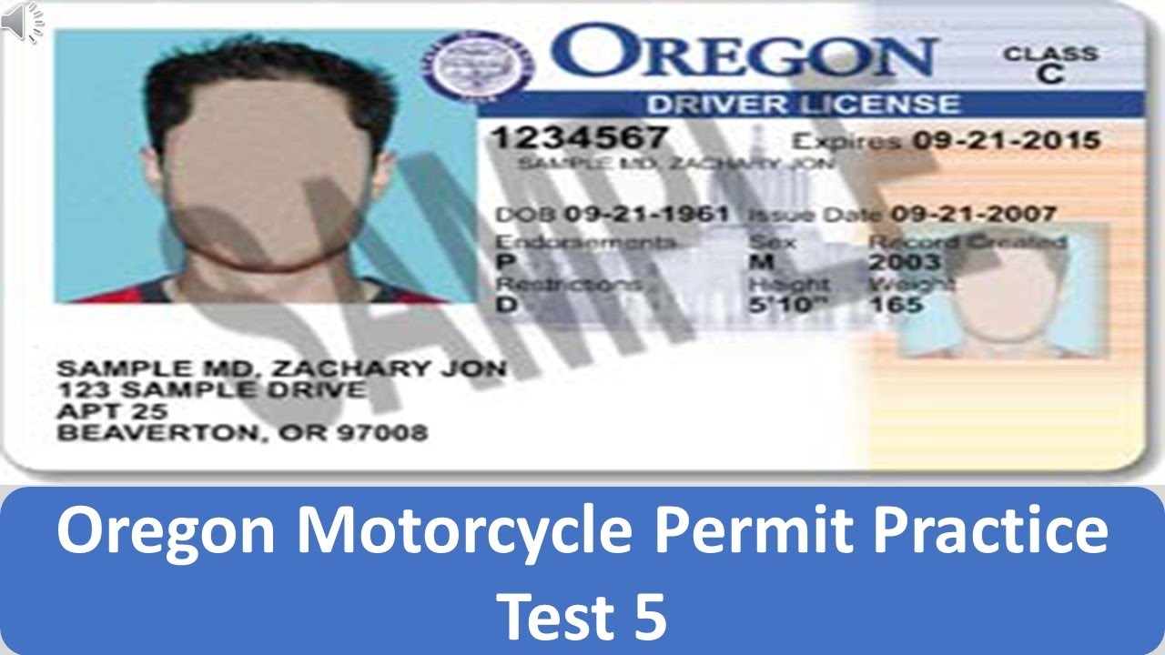 Oregon Motorcycle Permit Practice Test 5 - YouTube