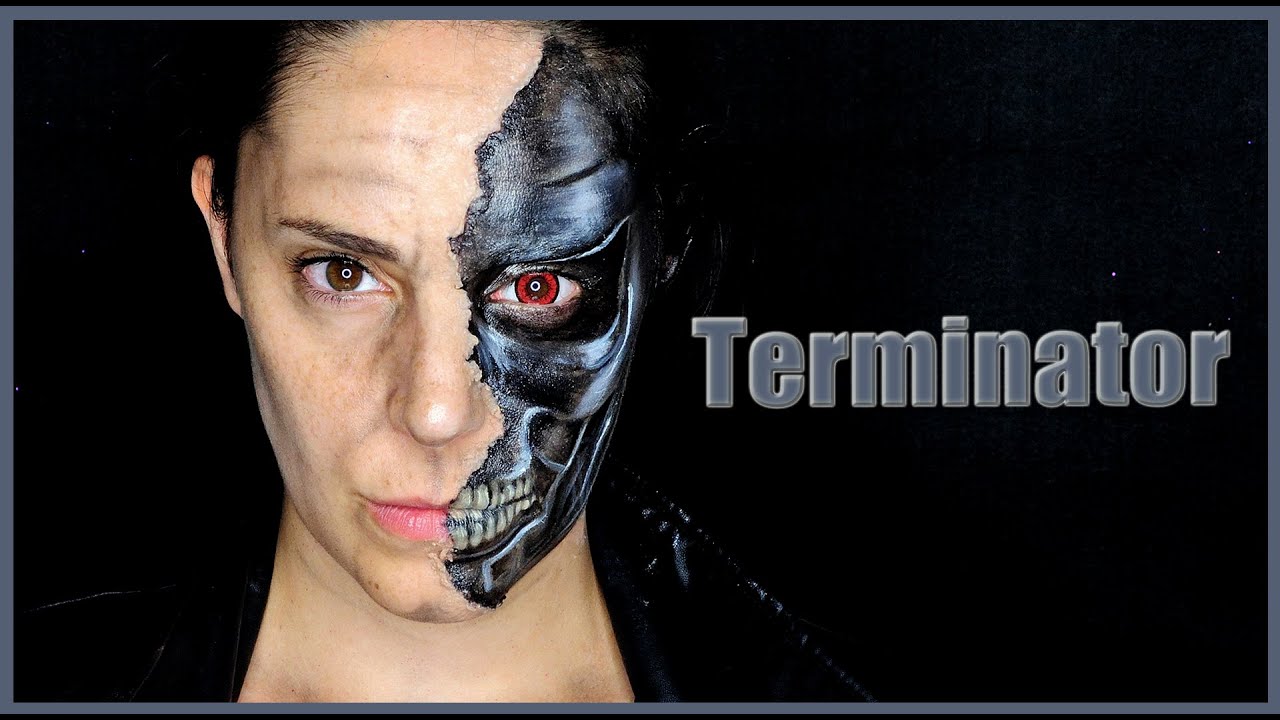 Tutorial Maquillaje Terminator Makeup FX #87 | Silvia Quiros - YouTube