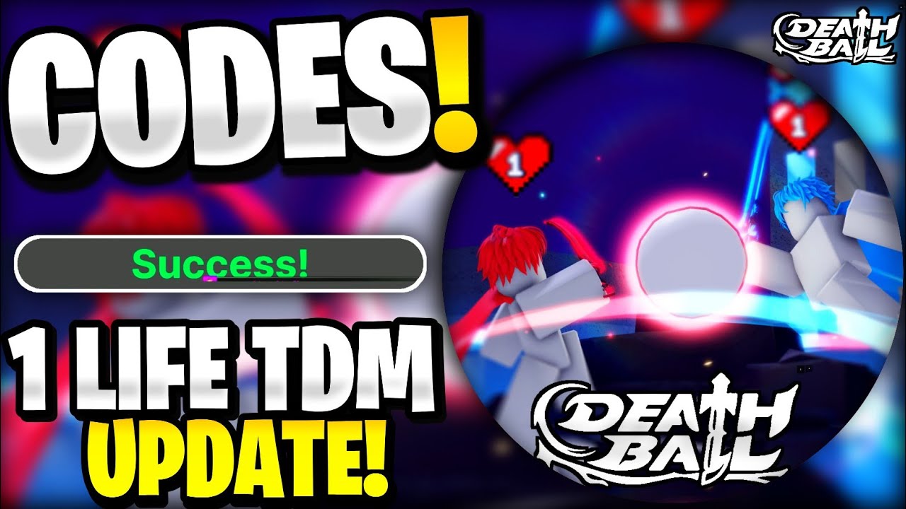 🤯*NEW* All Working 1 LIFE TDM UPDATE CODES FOR DEATH BALL! ROBLOX DEATH ...