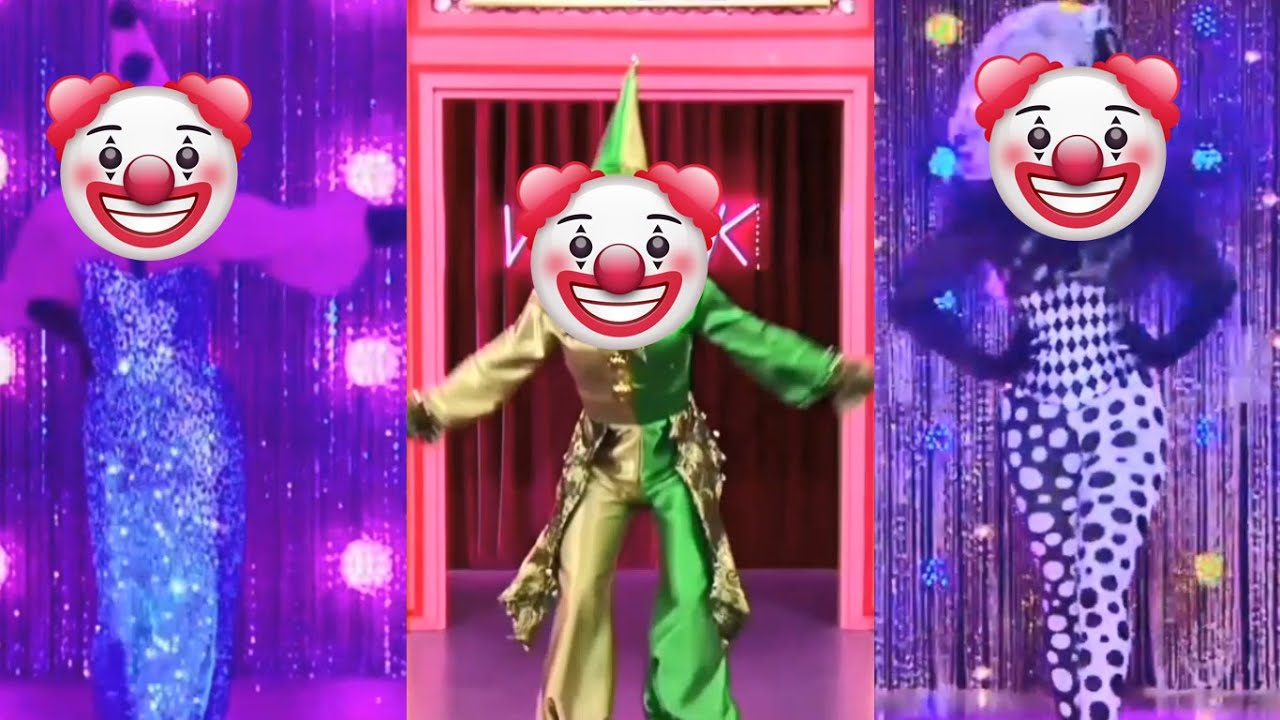 What happens when a Drag Race queen dresses as a clown? - YouTube