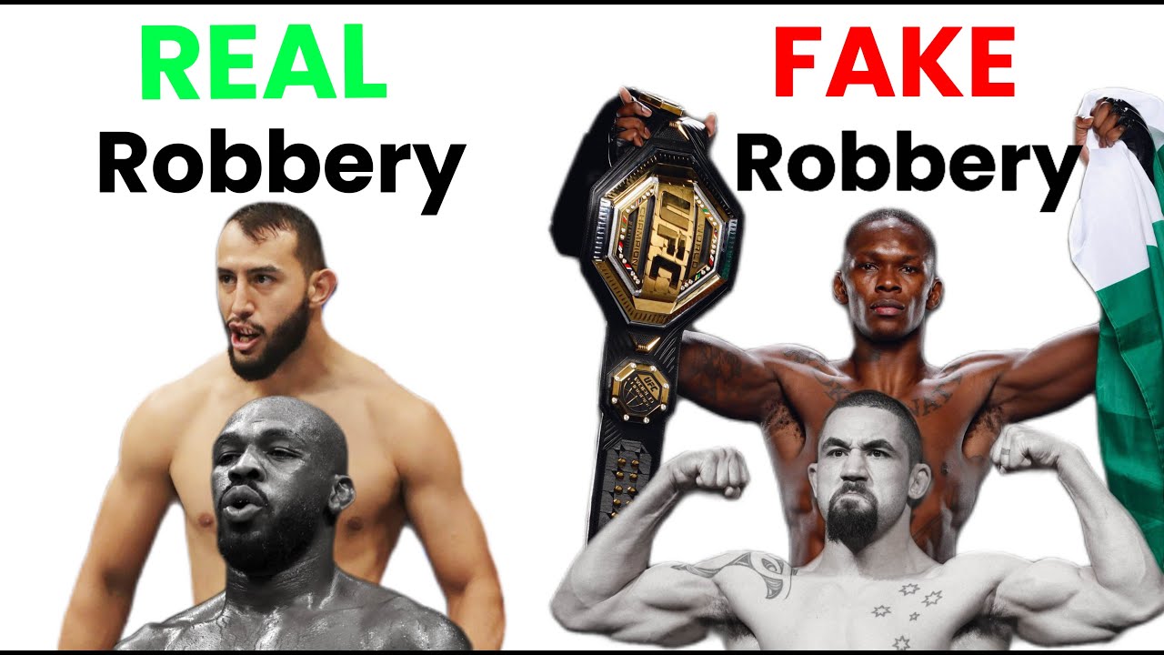 REAL Robberies vs FAKE Robberies (UFC) - YouTube
