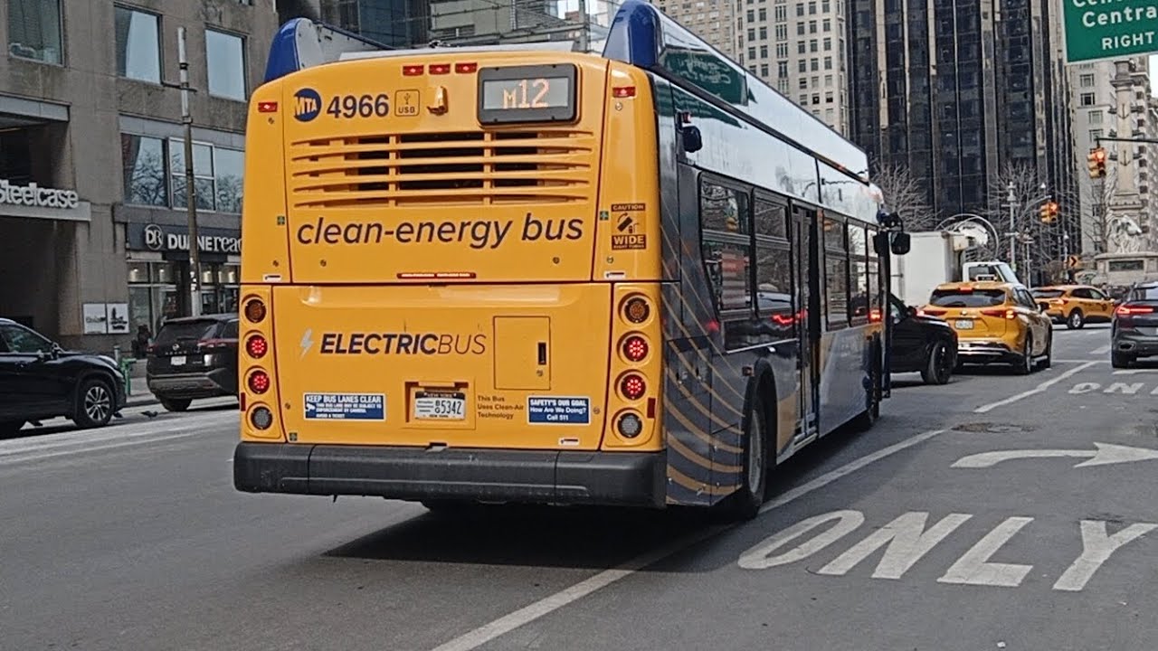 On Broad 2023 New Flyer XE40 M12 Bus to West village Abingdon Square ...