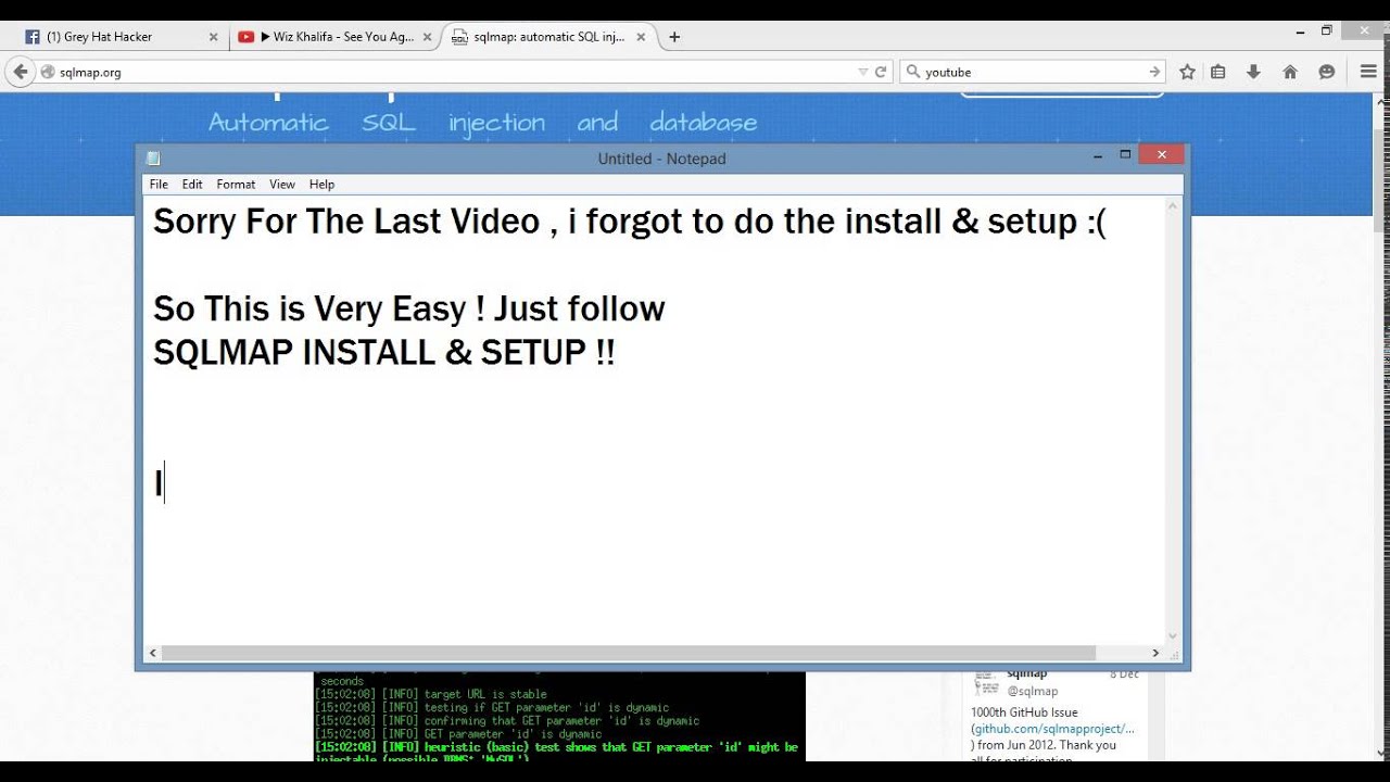 Sqlmap Setup And Install Youtube