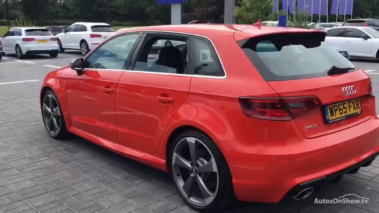 AUDI A3 RS3 SPORTBACK QUATTRO NAV RED 2015 - YouTube