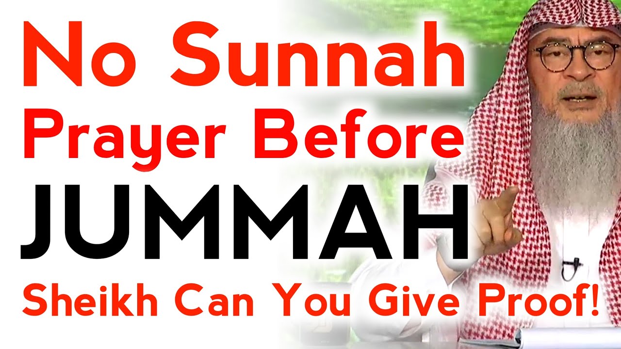 There is No Sunnah Before Jummah Prayer | Sheikh Assim Al Hakeem - YouTube