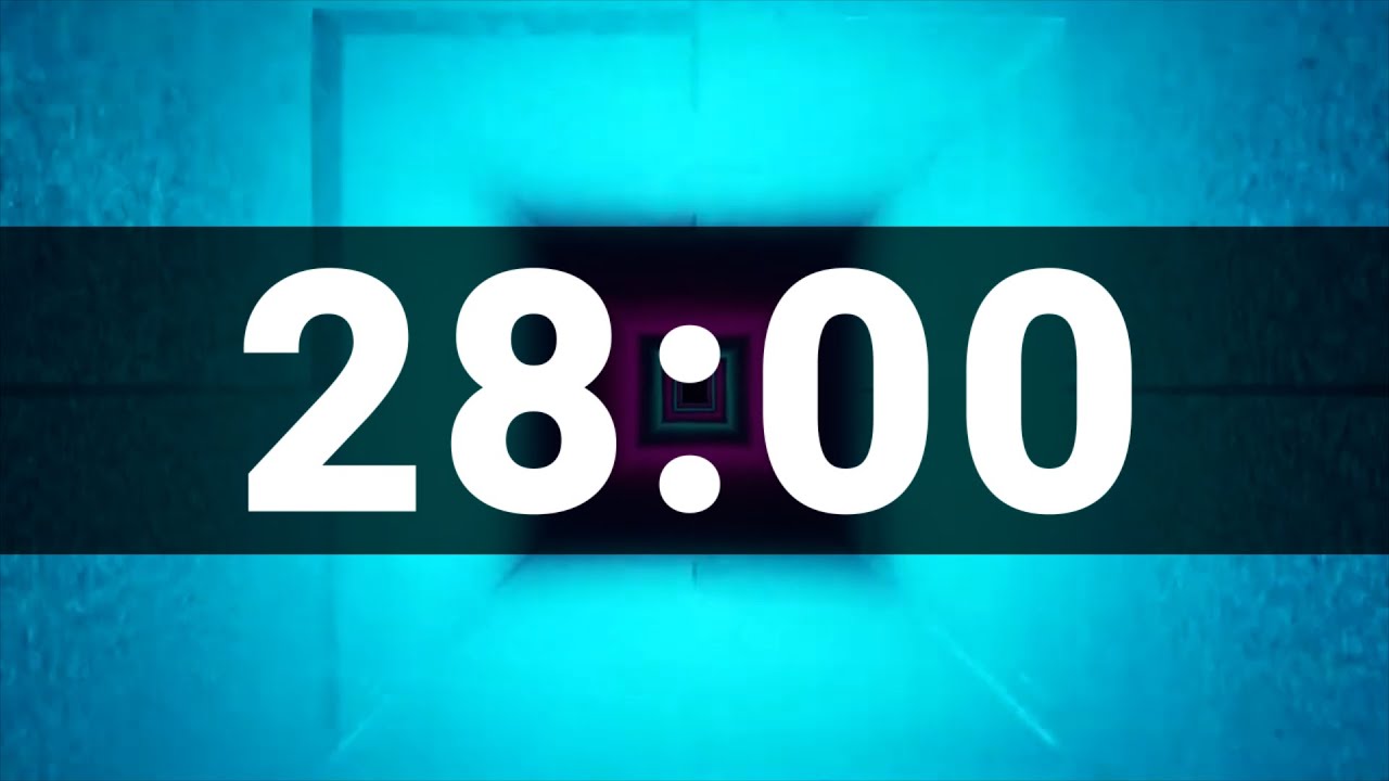 28 Minute Timer with Cool Upbeat Music for Kids, Chill Instrumental ...