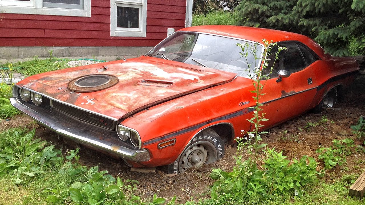 Abandoned Muscle Cars. Old Abandoned Race and Drag Cars - YouTube