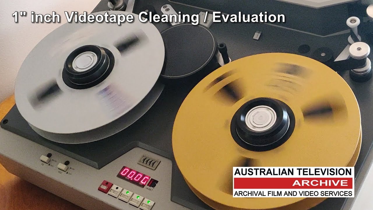 1 inch Videotape Cleaning & Evaluation (Prior to Digitisation) - YouTube