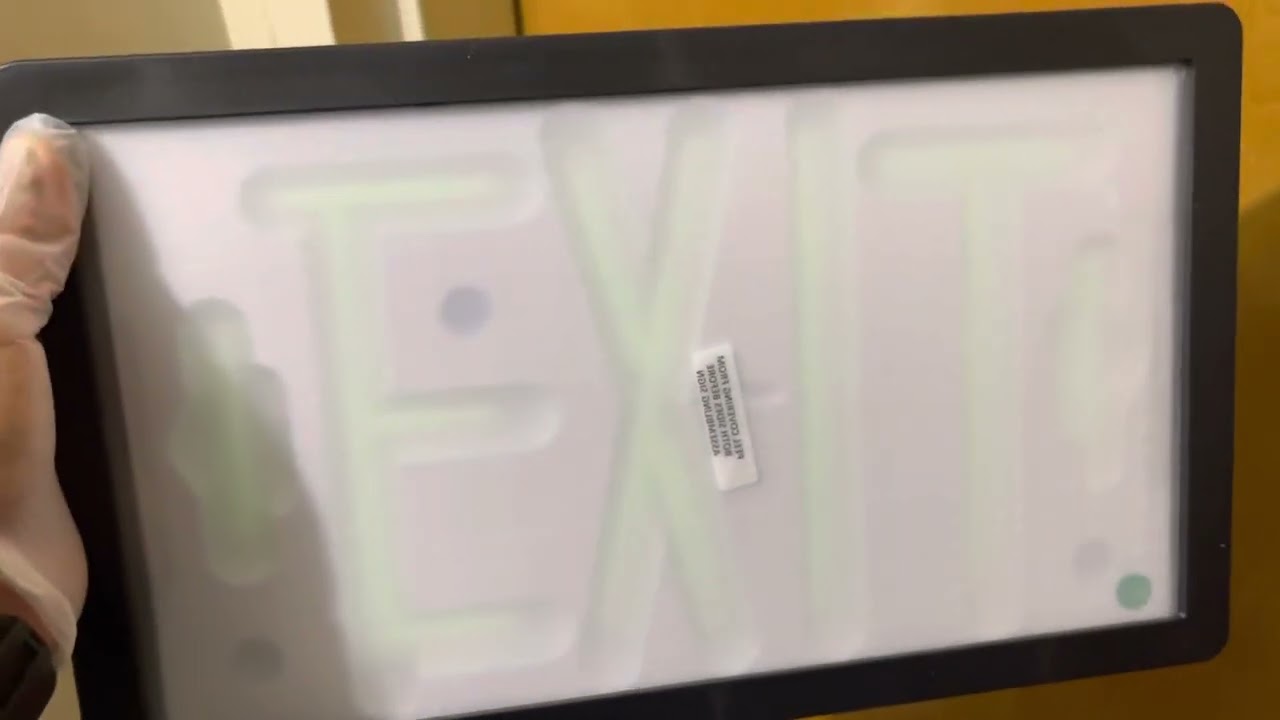 TRITIUM self-Luminous exit sign - YouTube