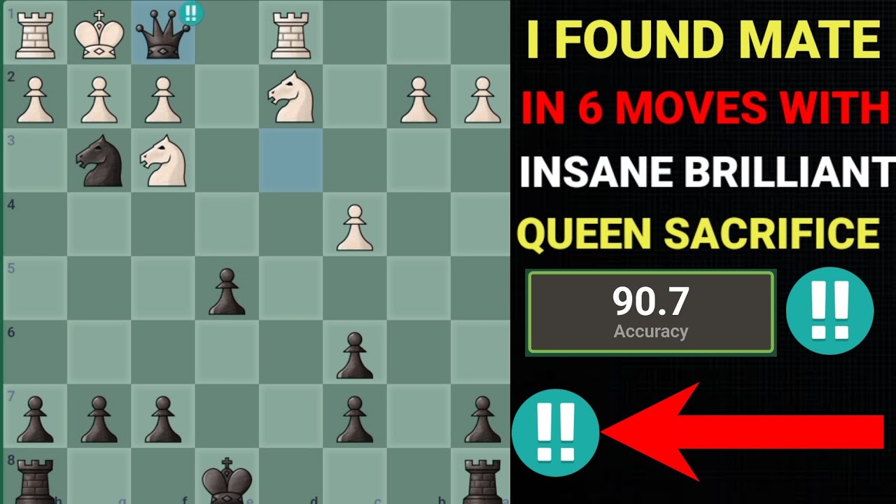 I Found A Fischer's Random Smothered Mate In 6 Moves!!! | 90.7 % ...