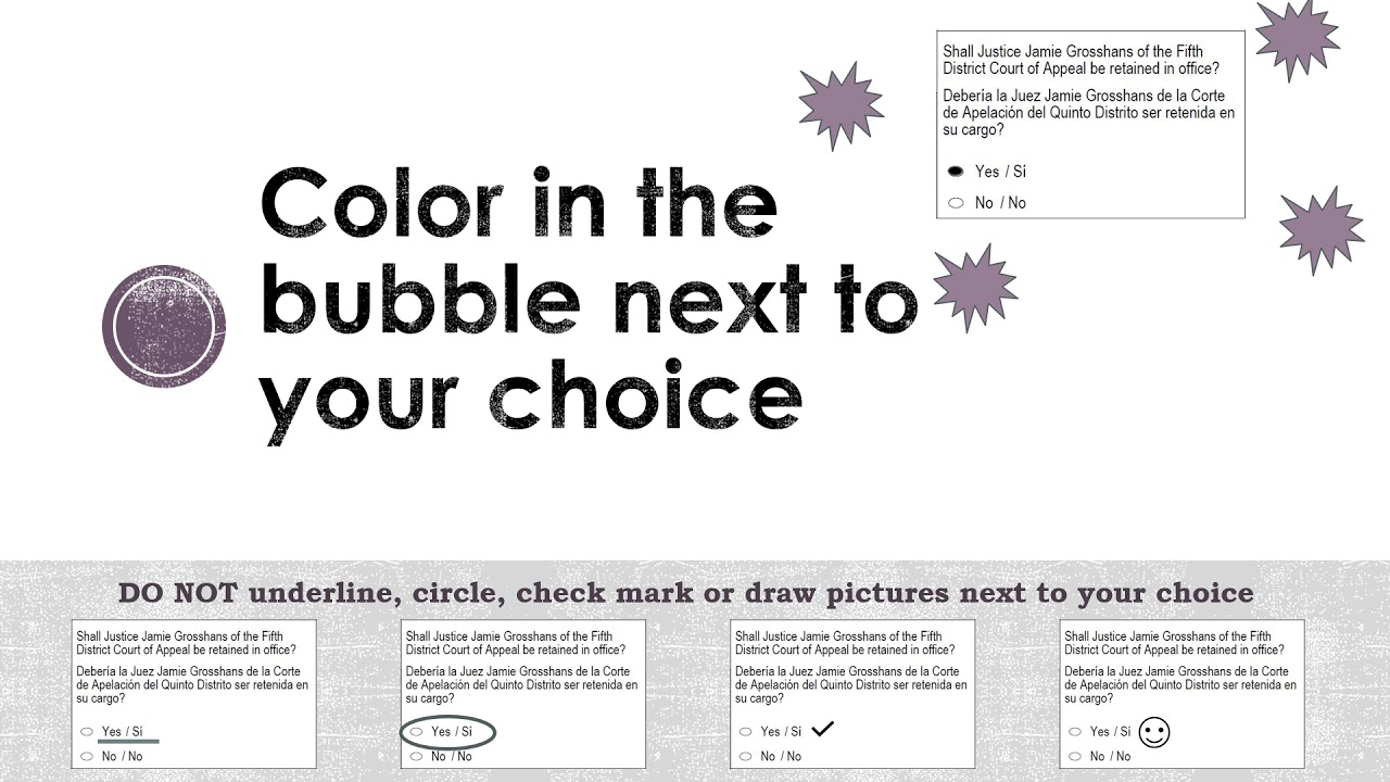How to properly fill out your ballot - YouTube