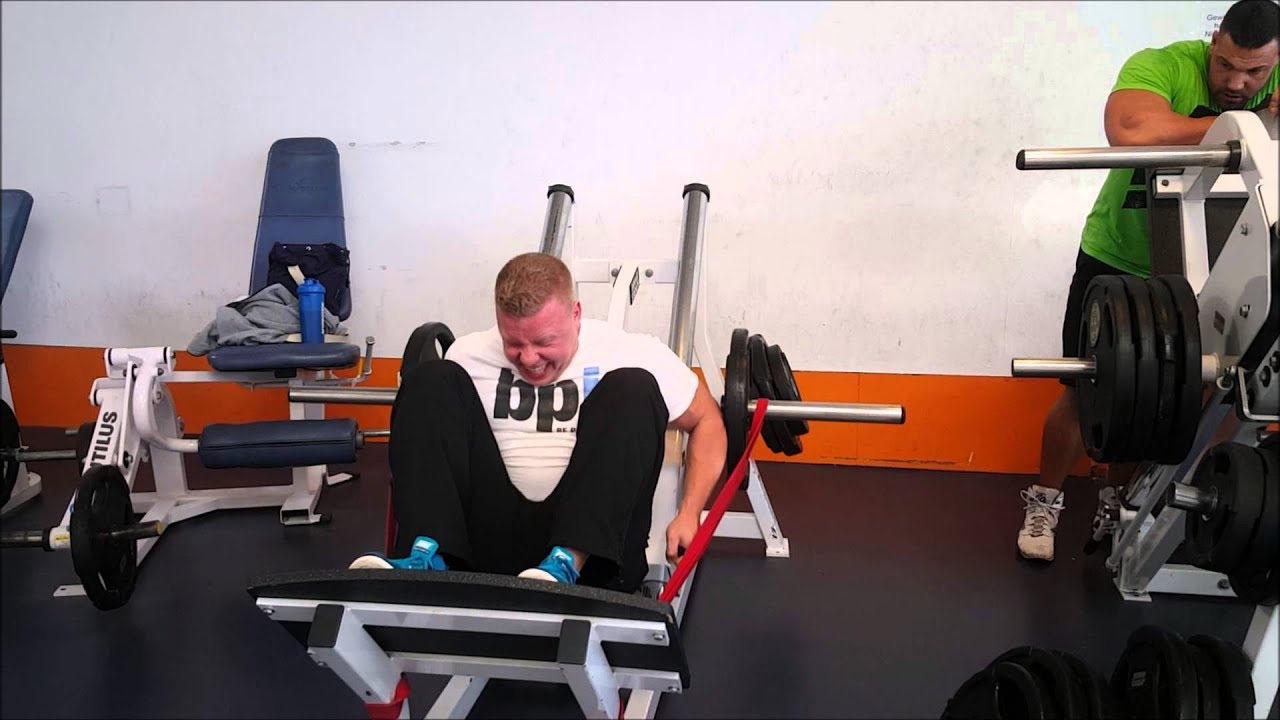 Banded Hack Squat - YouTube