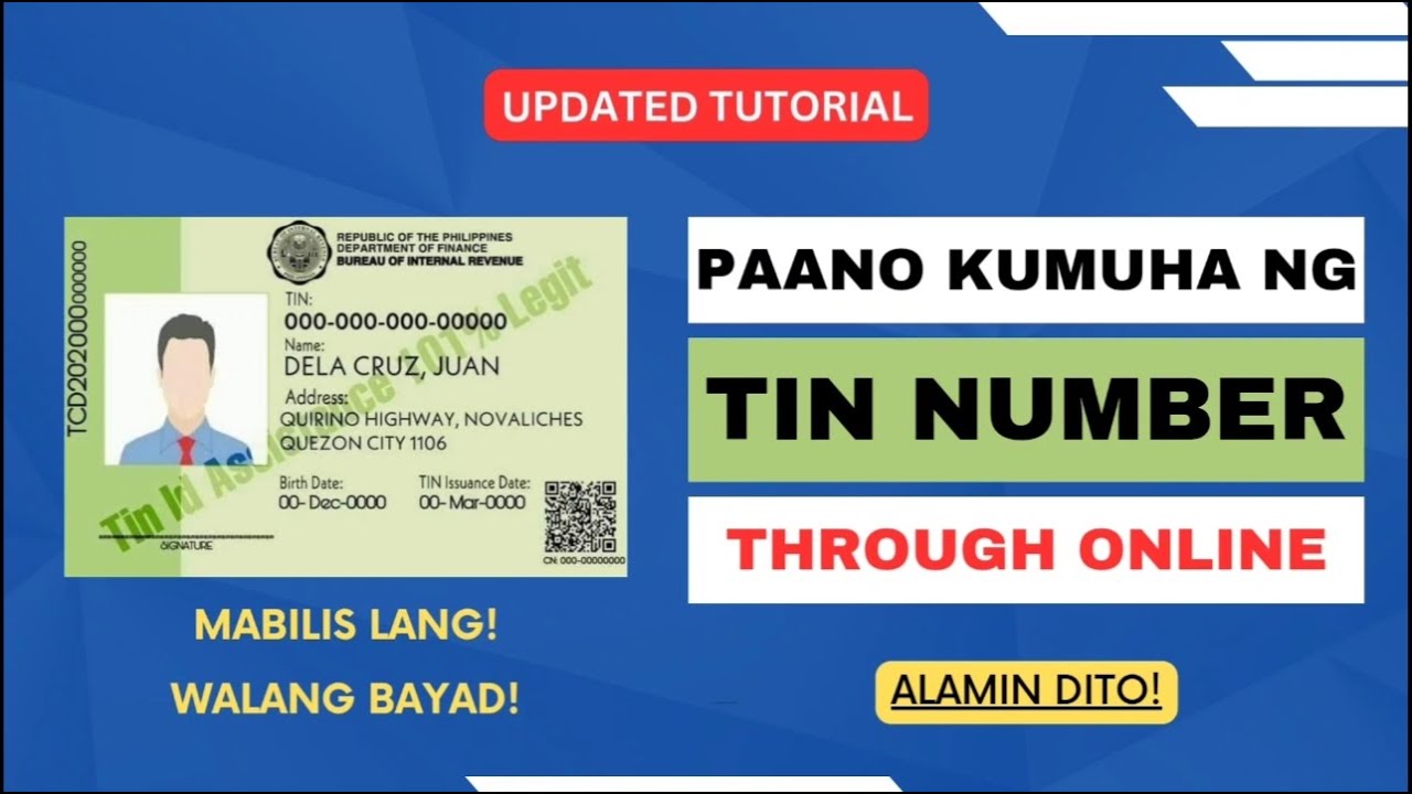 PAANO KUMUHA NG TIN NUMBER ONLINE UPDATED 2025 | HOW TO GET FREE TIN ...
