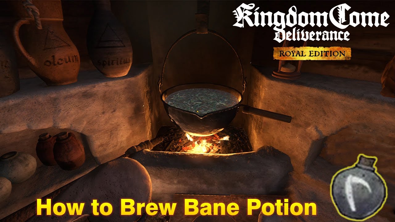 Kingdom Come Deliverance - How to Brew Bane Potion - YouTube