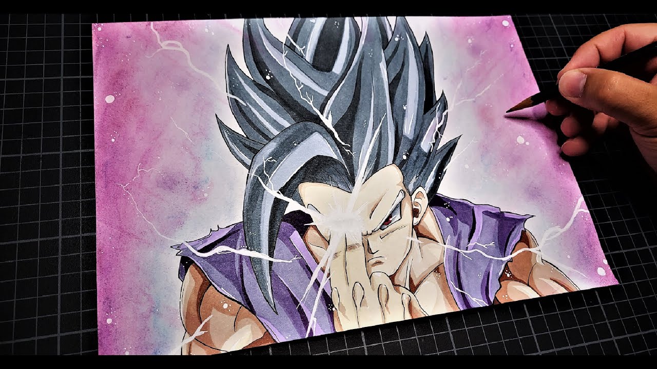 Drawing GOHAN BEAST | Dragonball Super: Super Hero - YouTube