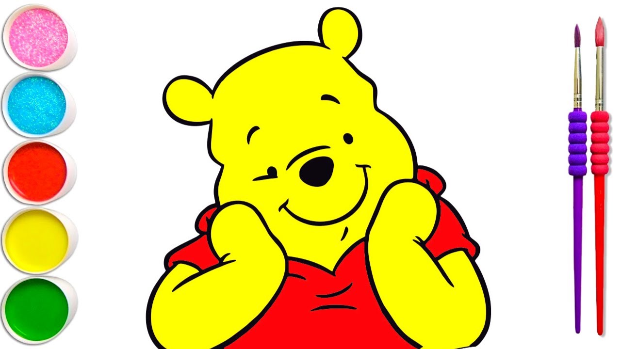 How to Draw Pooh | Pooh drawing for Kids | Pooh Art for Kids | Step by ...