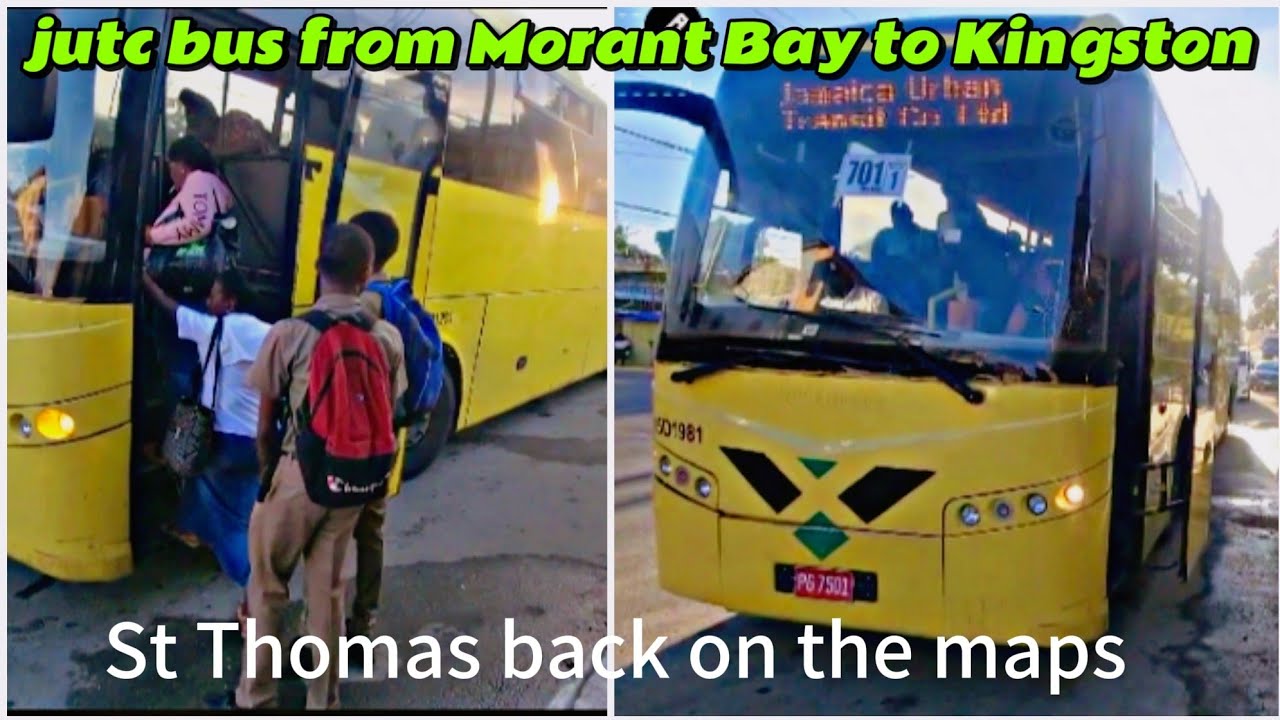 JUTC BUS NOW RUNNING FROM MORANT BAY IN ST THOMAS TO KINGSTON (take a ...