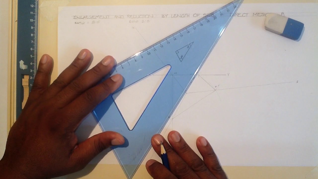 Reduction and Enlargement of a plane Figure Direct Method B - YouTube