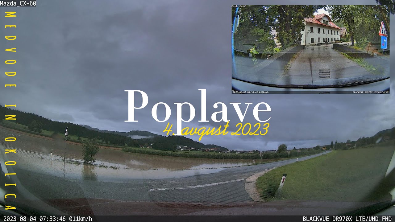 Poplave v Medvodah in okolici, 4 avgust 2023 - YouTube