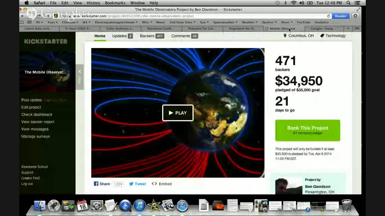 The Mobile Observatory Project - YouTube