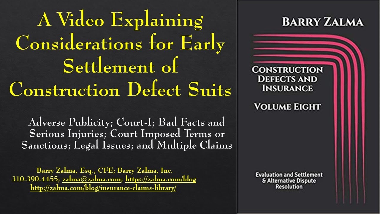 A Video Explaining the Consideration for Early Settlement of a ...