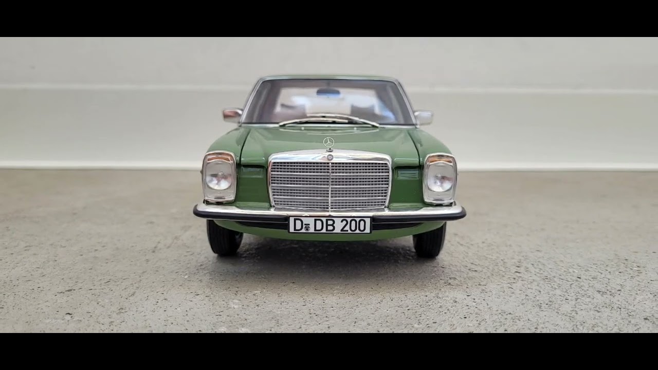 Mercedes Benz W115 200 Norev 1/18 Green - YouTube