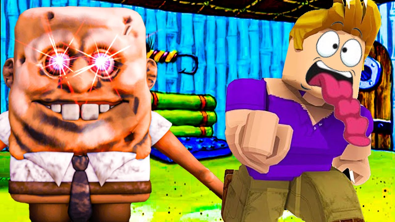 SURVIVRE AU VRAI ROBERT L'EPONGE DANS ROBLOX !! - YouTube