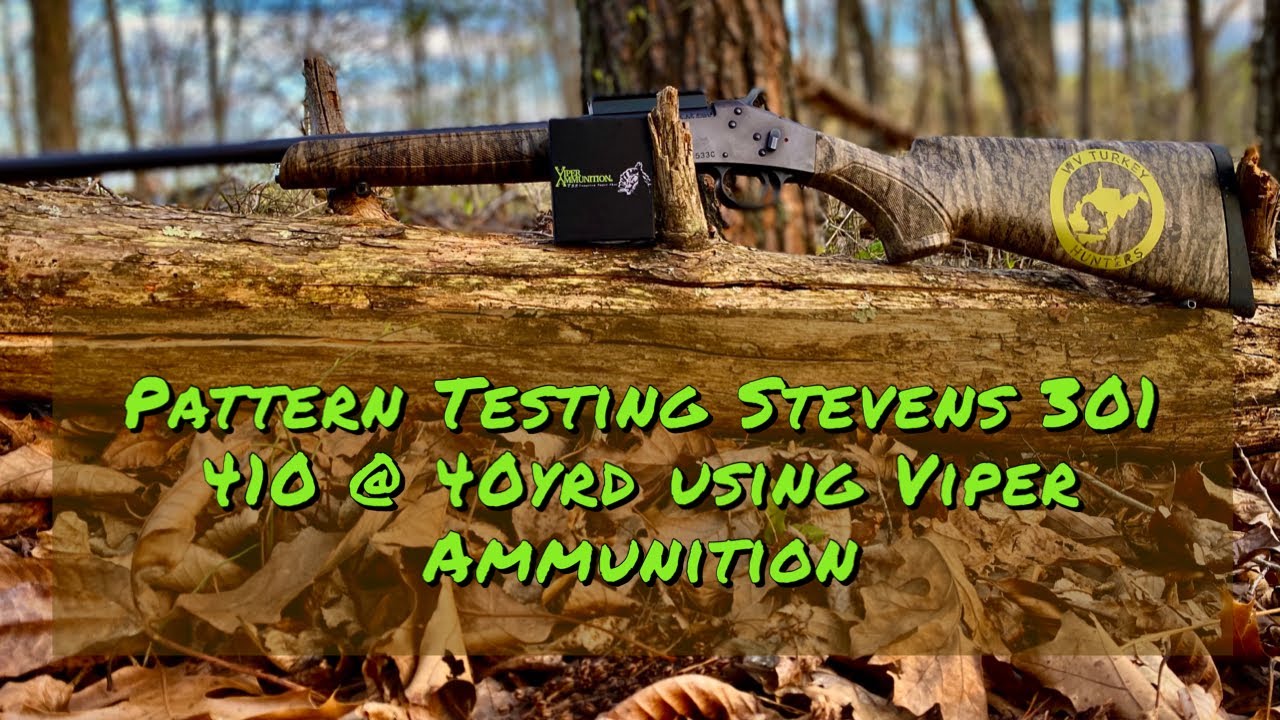 Pattern Testing the 410 301 Stevens at 40 yards / Using Viper ...