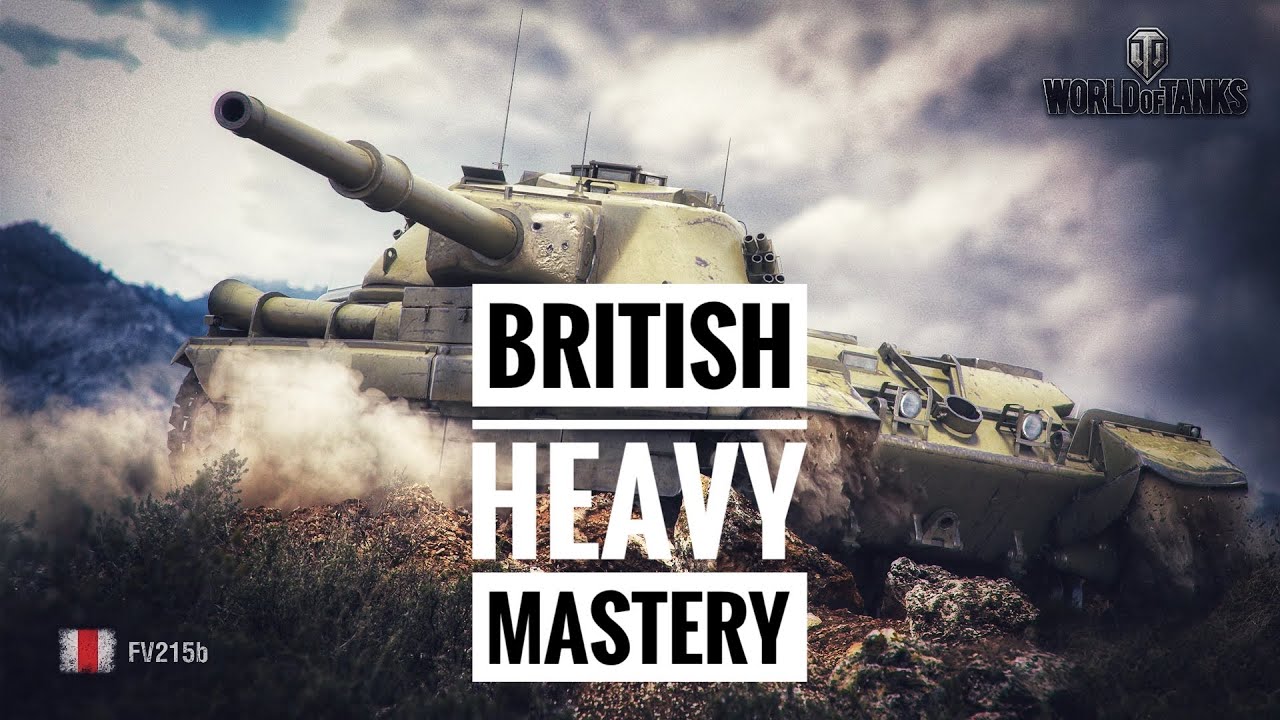 WOTBLITZ British FV 215b Mastery 3.7k DMG - YouTube